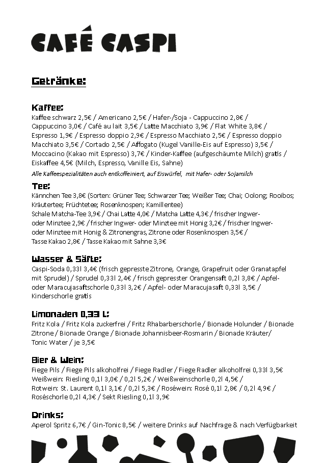 Speisen & Getränke
